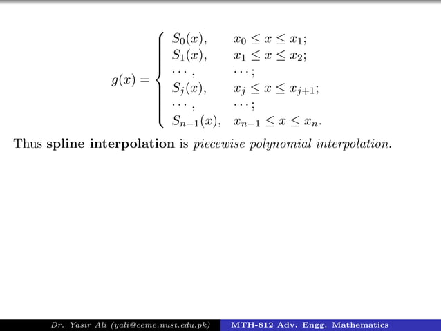 Interpolation of Cubic Splines | PDF