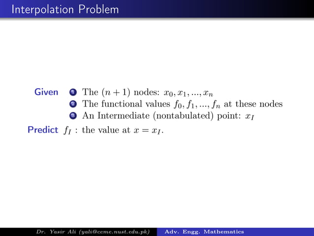 Langrange Interpolation Polynomials | PDF | Science