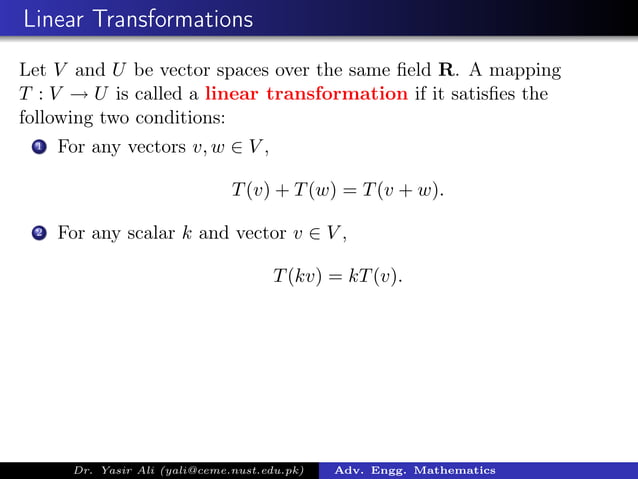 Linear Transformation Vector Matrices and Spaces | PDF | Programming Languages | Computing