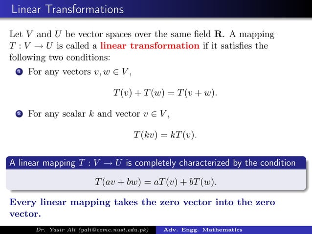 Linear Transformation Vector Matrices and Spaces | PDF | Programming Languages | Computing