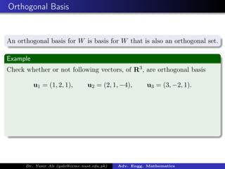 Orthogonal Vectors Example