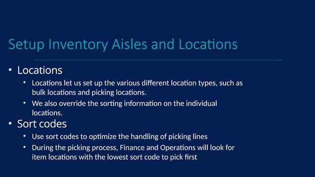 Inventory Management Microsoft Dynamics 365.pptx | Logistics | Business