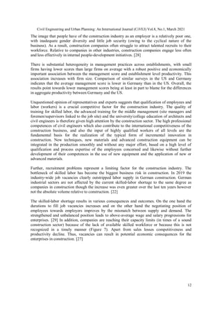 Productivity Development in the Construction Industry and Human Capital ...