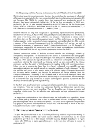 Productivity Development in the Construction Industry and Human Capital ...