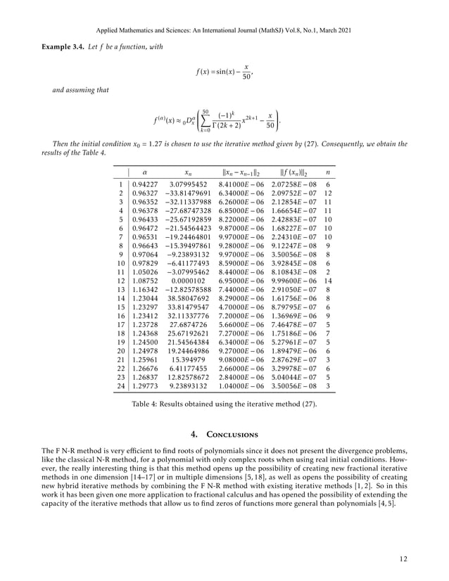 Fractional Newton-Raphson Method The Newton-Raphson | PDF | Physics | Science