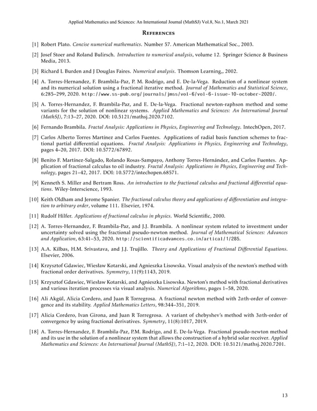 Fractional Newton-Raphson Method The Newton-Raphson | PDF | Physics | Science