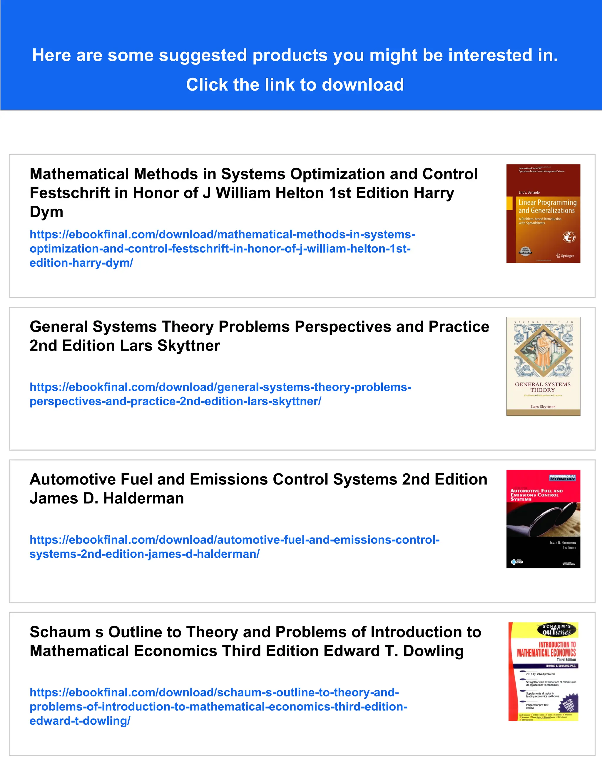 Unsolved Problems in Mathematical Systems and Control Theory Vincent D. Blondel (Editor) | PDF