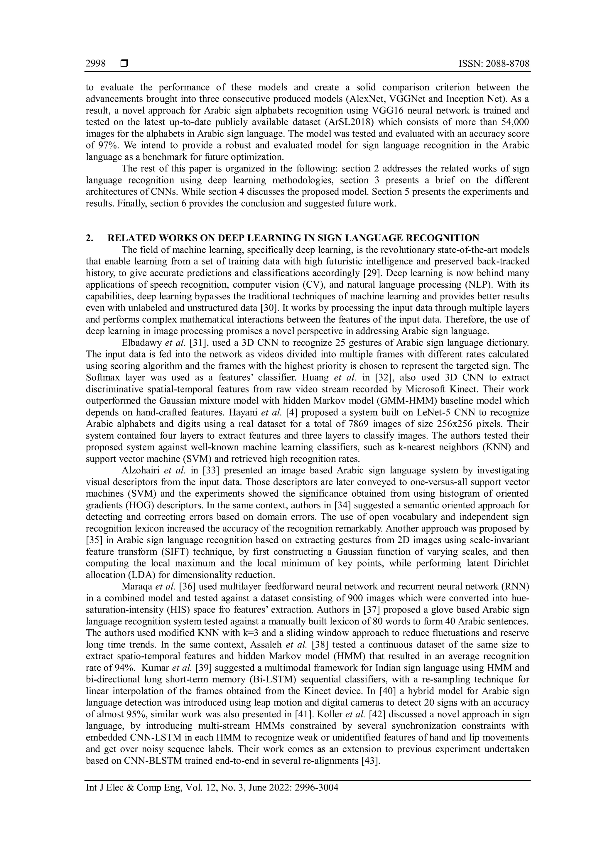 Automatic recognition of Arabic alphabets sign language using deep ...