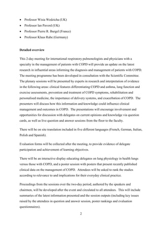 2013-635 - Programme | PDF | Lung and Respiratory Health | Diseases and ...