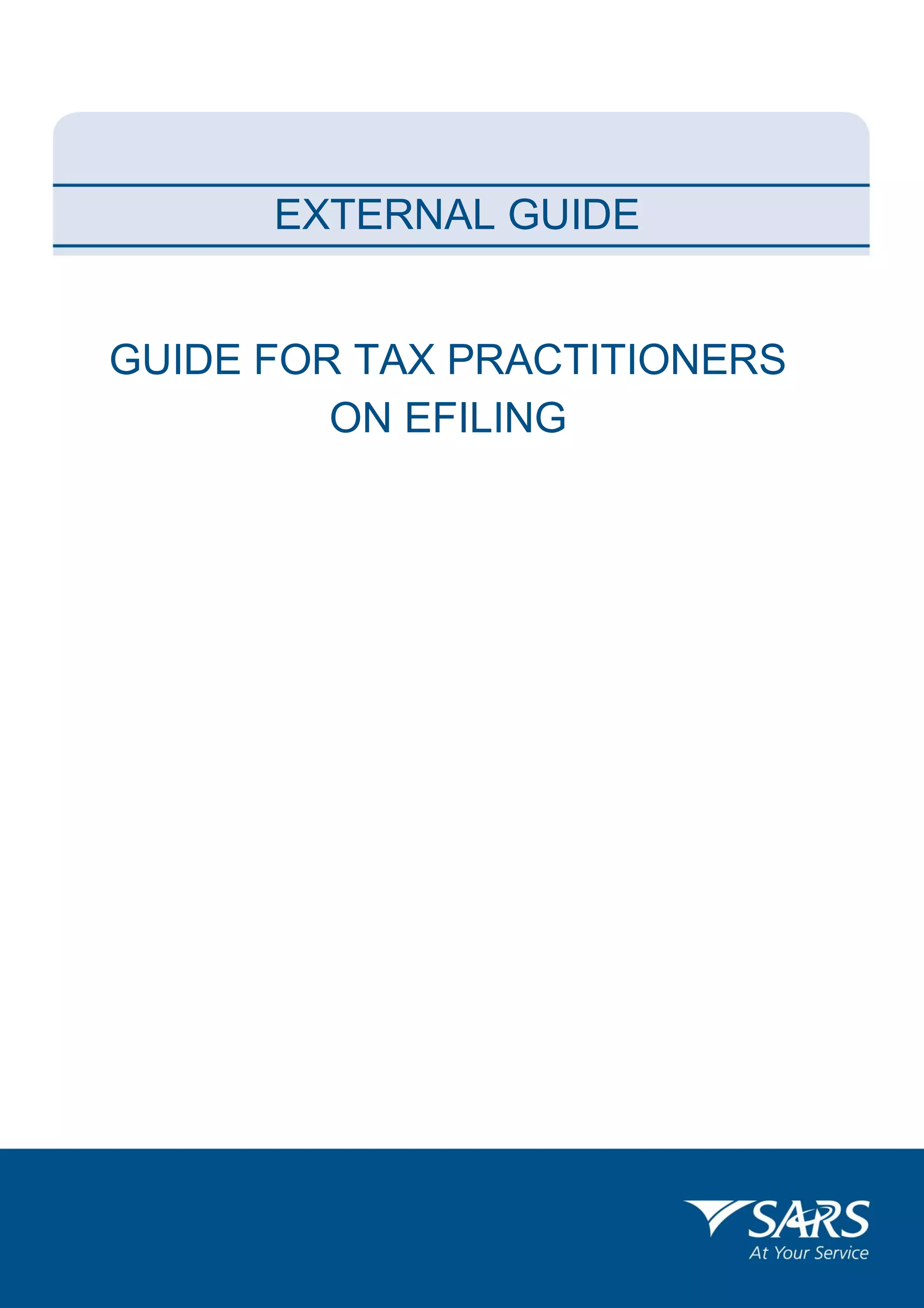 GEN-ELEC-10-G01 - Guide for Tax Practitioners on eFiling - External ...