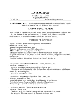 Revised_resume_for_dmButler - for merge | PDF | Free Download