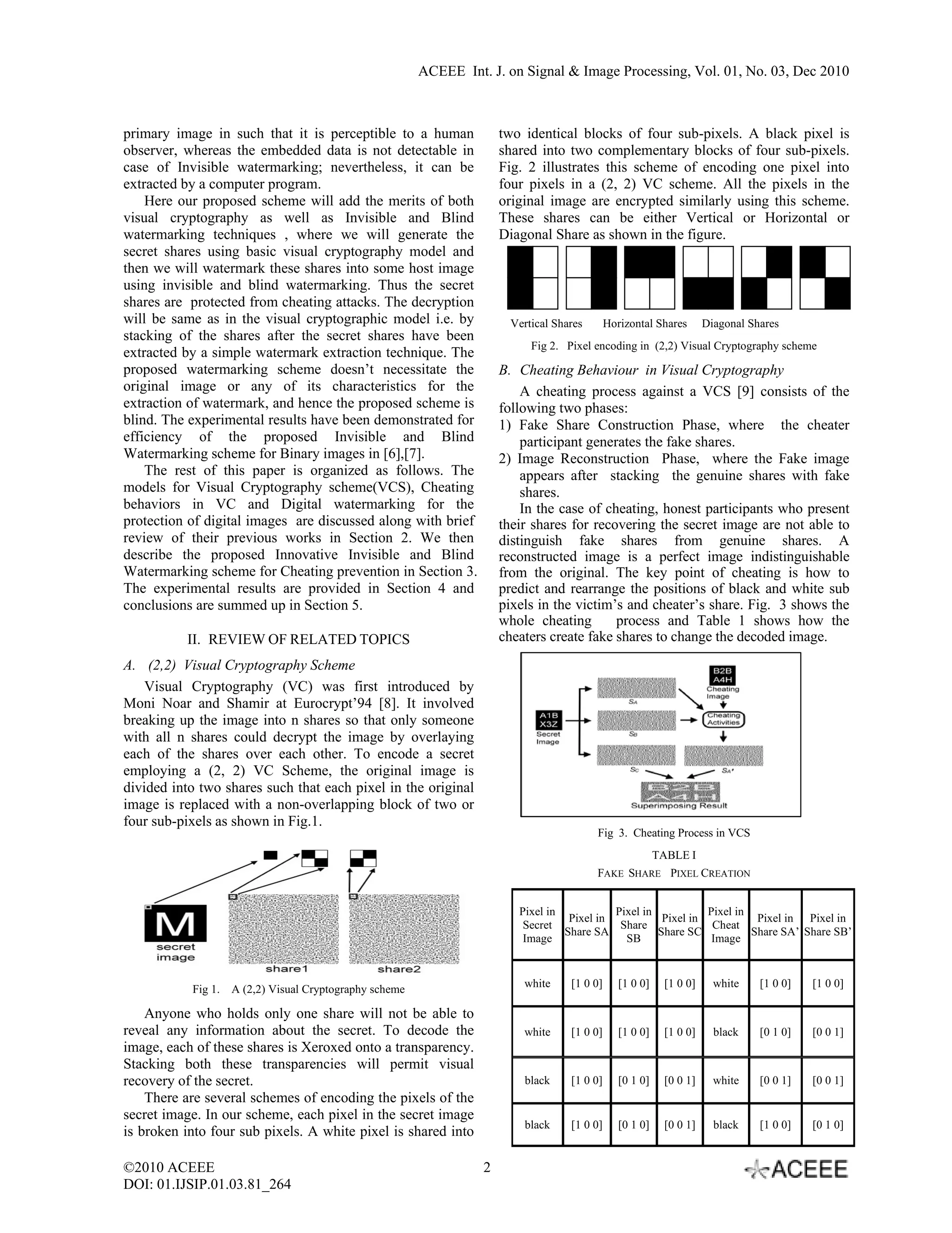 A Novel Scheme for Mutual Authentication and Cheating Prevention in Visual Cryptography using ...
