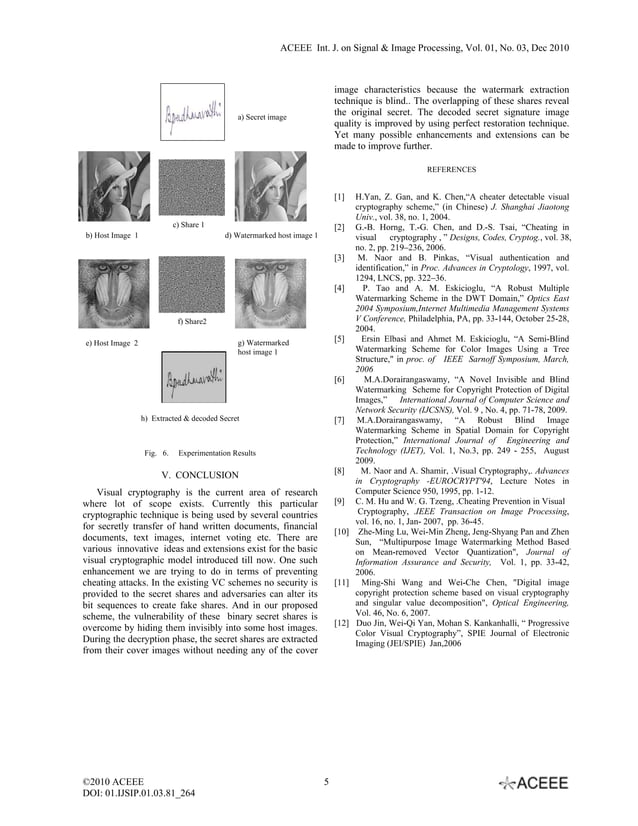 A Novel Scheme for Mutual Authentication and Cheating Prevention in Visual Cryptography using ...