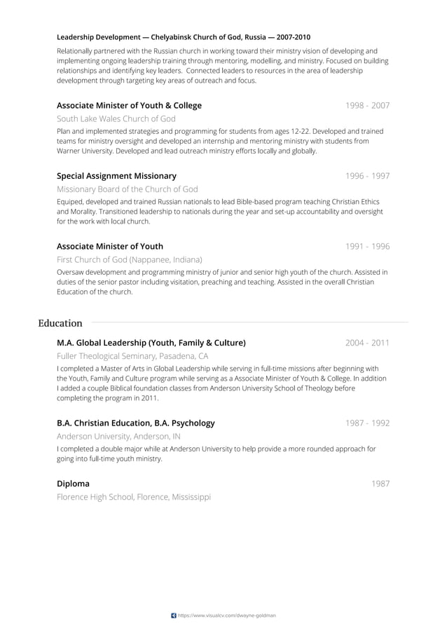 Dwayne Goldman CV (May2016) | PDF