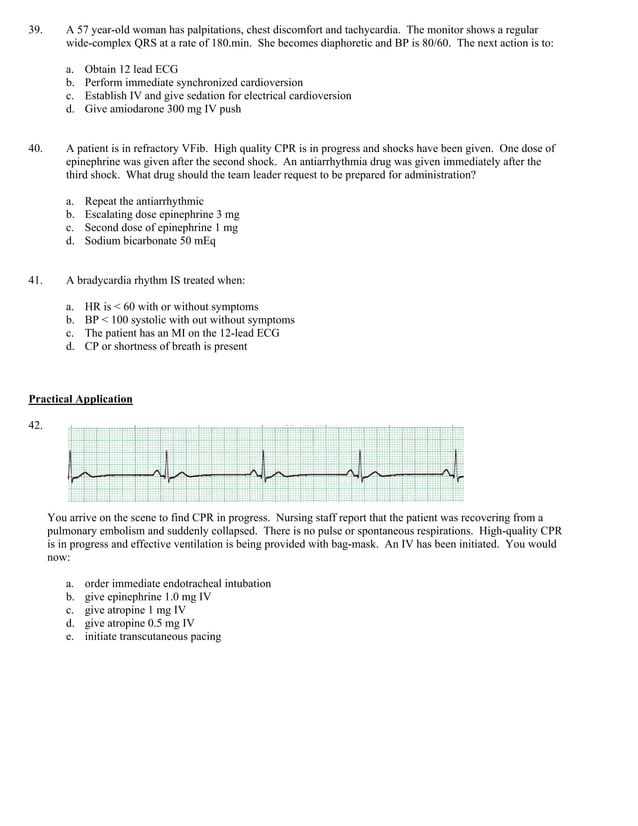 ECG FOR acls | PDF