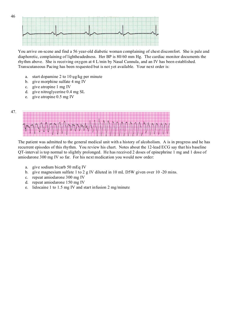 ECG FOR acls