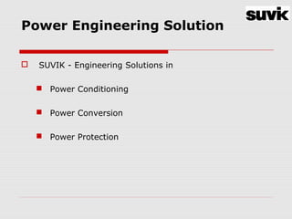 General - SUVIK_Corporate Presentation | PPT
