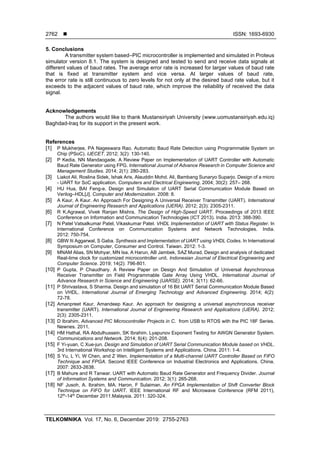 Baud rate variations effect on virtual channel based on PIC microcontroller | PDF