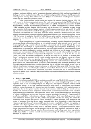 Selection of crop varieties and yield prediction based on phenotype applying deep learning | PDF