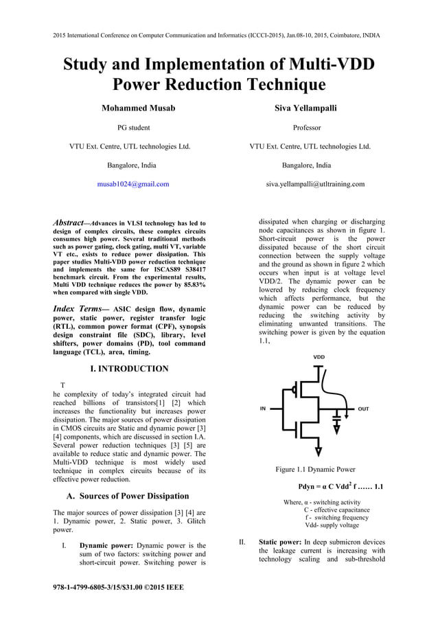Multi_Vdd_IEEE_Paper | PDF