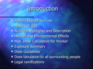Tokai-Mura Criticality Accident: Neutron Dose Assessment | PPT