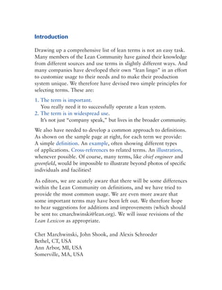 Lean Lexicon A Graphical Glossary For Lean Thinkers Lean Enterprise ...