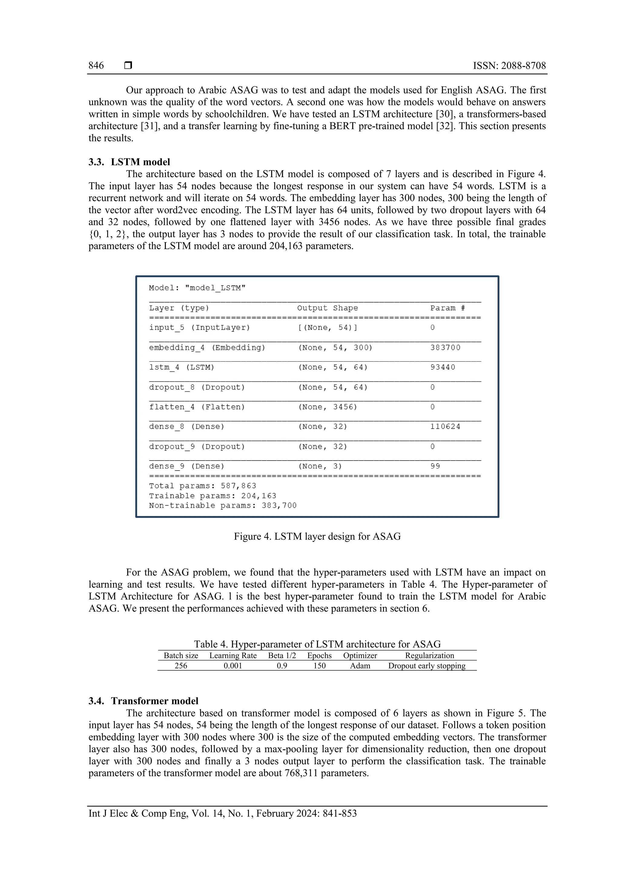 Deep learning based Arabic short answer grading in serious games | PDF