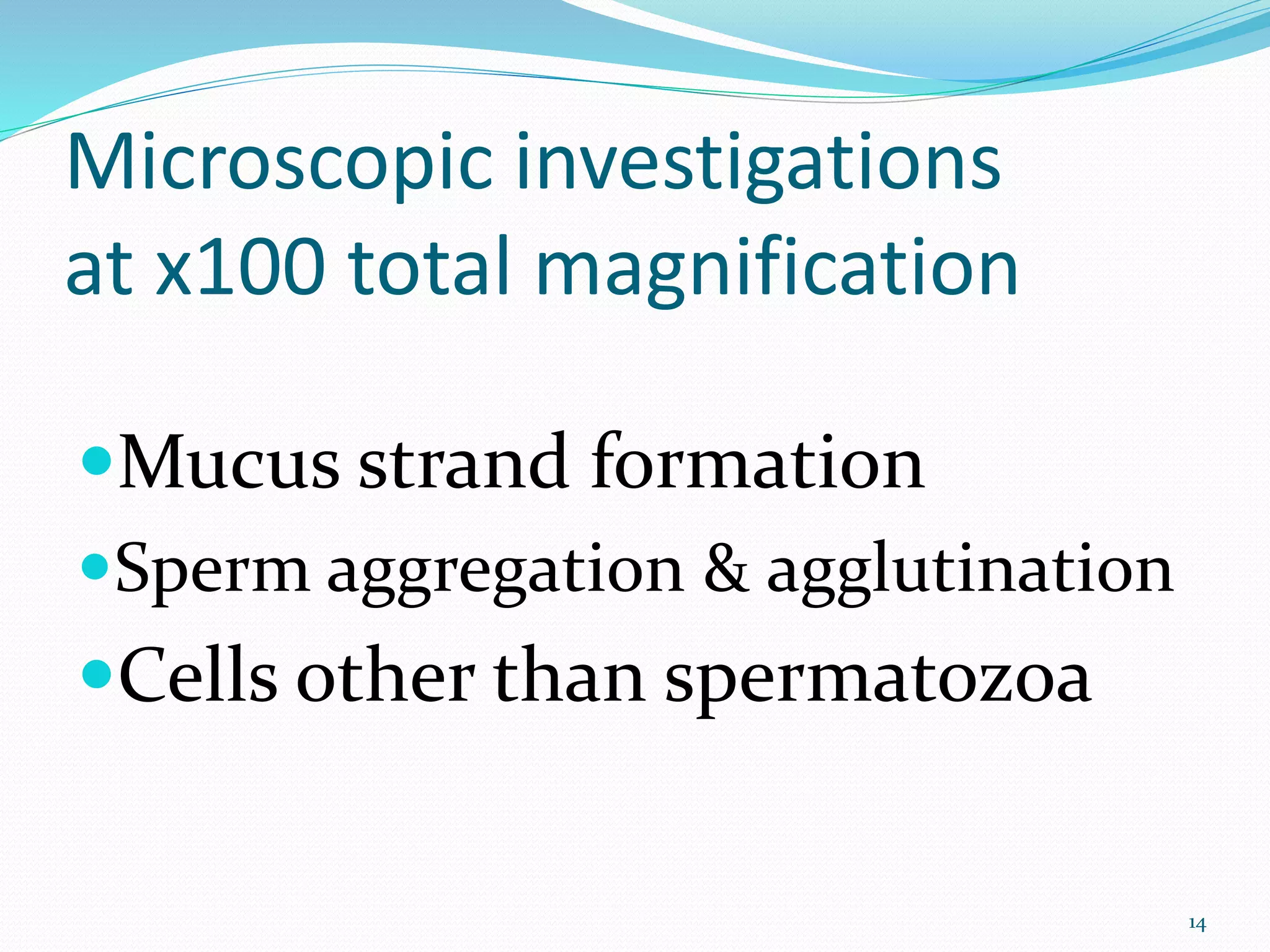 SEMEN ANALYSIS POWERPOINT | PPTX