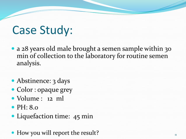 SEMEN ANALYSIS POWERPOINT | PPTX | Infertility | Reproductive Health
