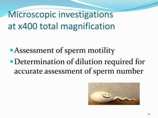 SEMEN ANALYSIS POWERPOINT | PPTX