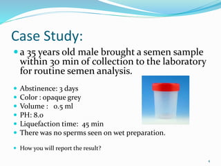 SEMEN ANALYSIS POWERPOINT | PPTX