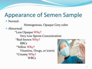 SEMEN ANALYSIS POWERPOINT | PPTX