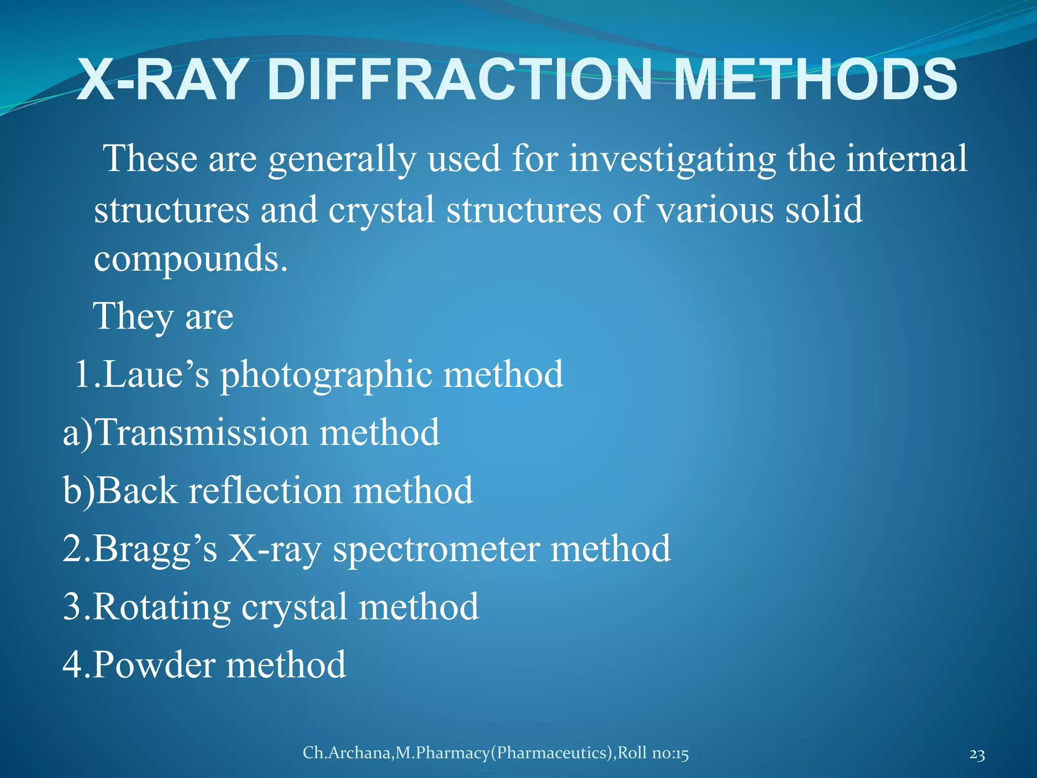 x-ray-diffraction-technique | PPTX