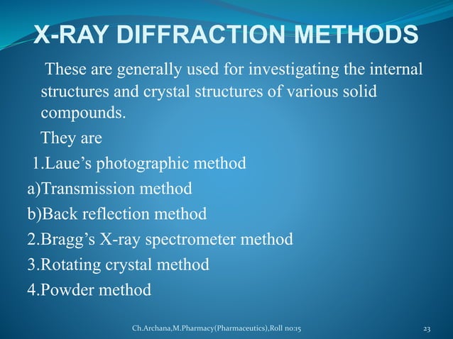 x-ray-diffraction-technique | PPTX