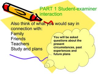 PET speaking guide | PPT