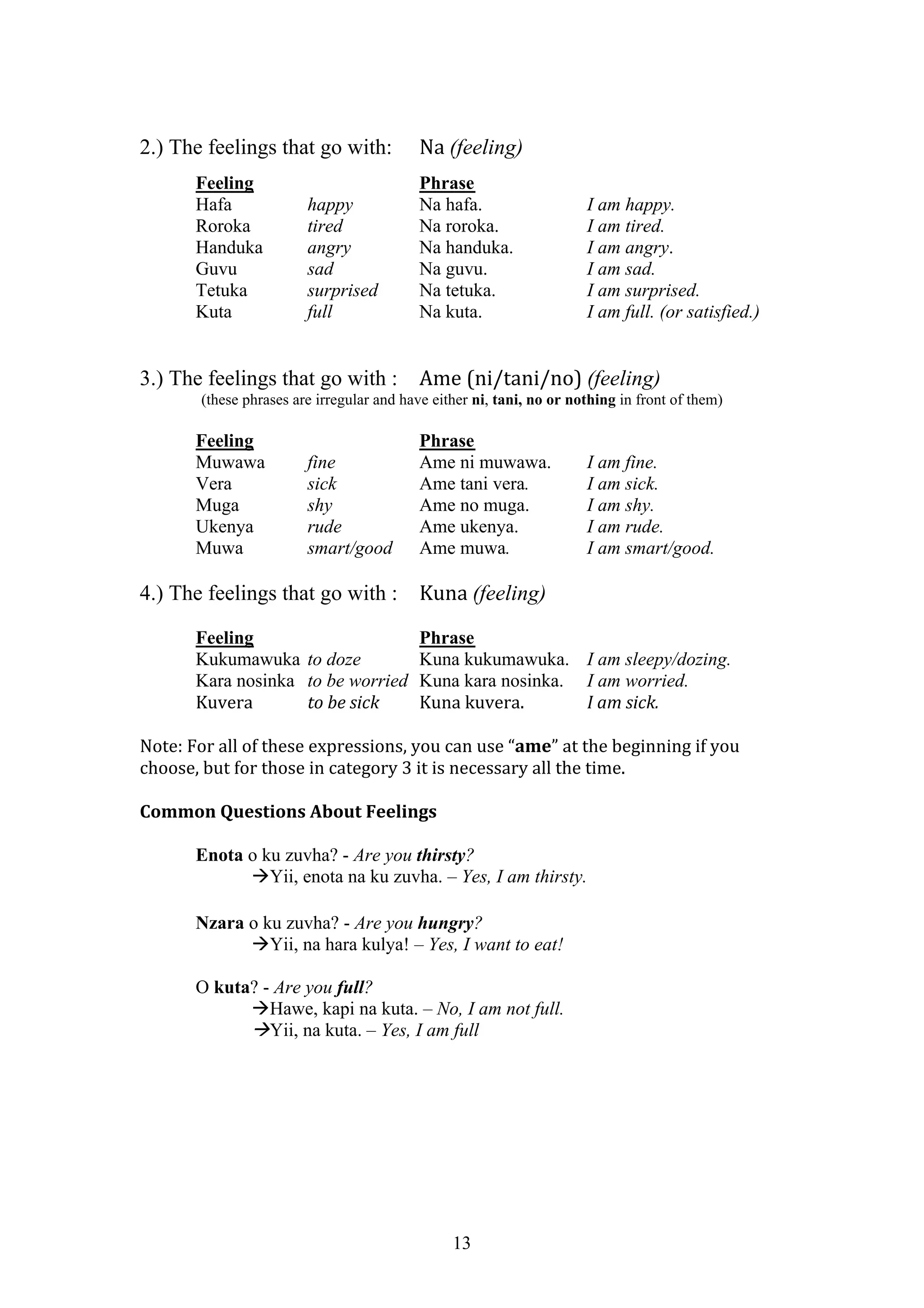 Rukwangali Language Manual | PDF