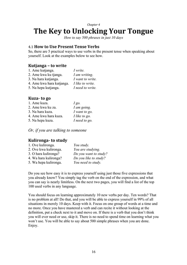 Rukwangali Language Manual | PDF