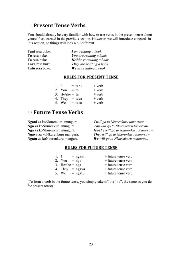 Rukwangali Language Manual | PDF