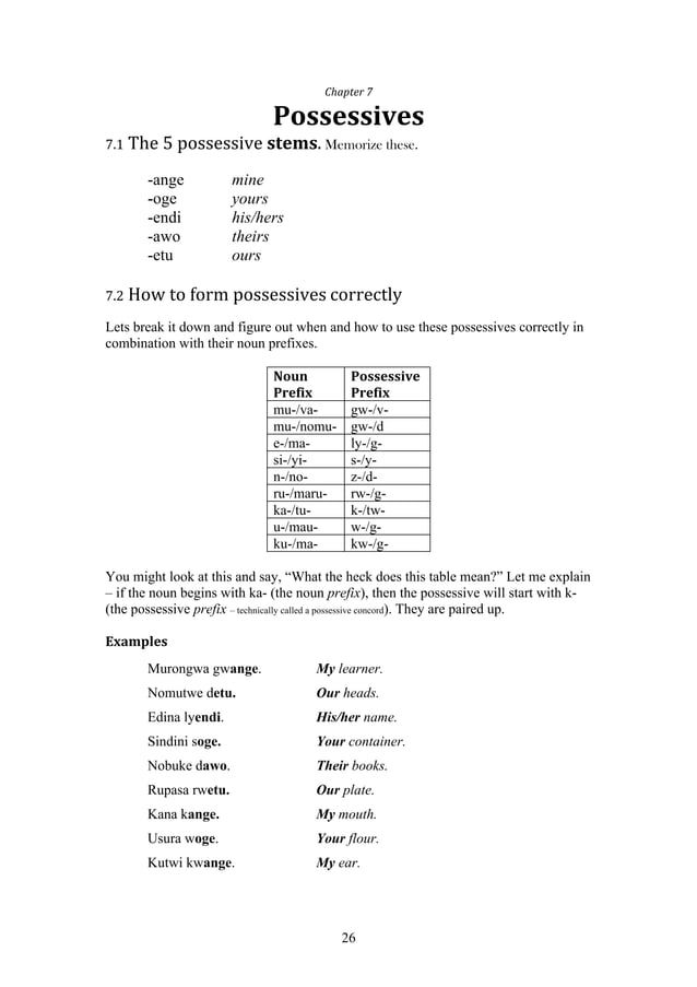 Rukwangali Language Manual | PDF