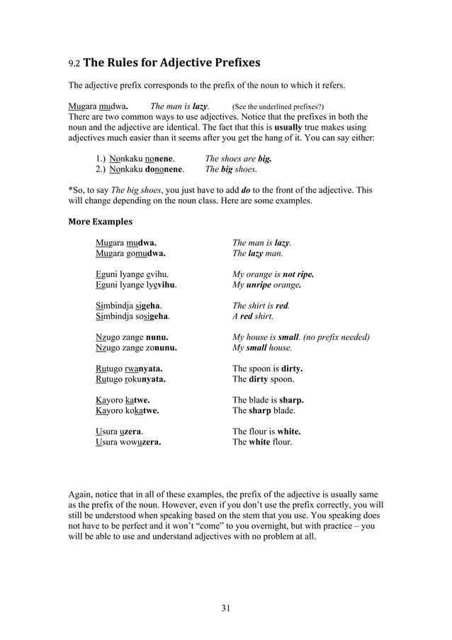 Rukwangali Language Manual | PDF