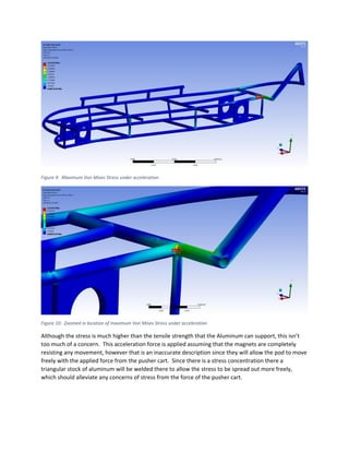 Finite Element Analysis of Mercury III Hyperloop Scale Model Pod Frame | PDF | Physics | Science