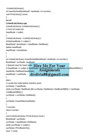 813 LAB Library book sorting Note that only maincpp can .pdf