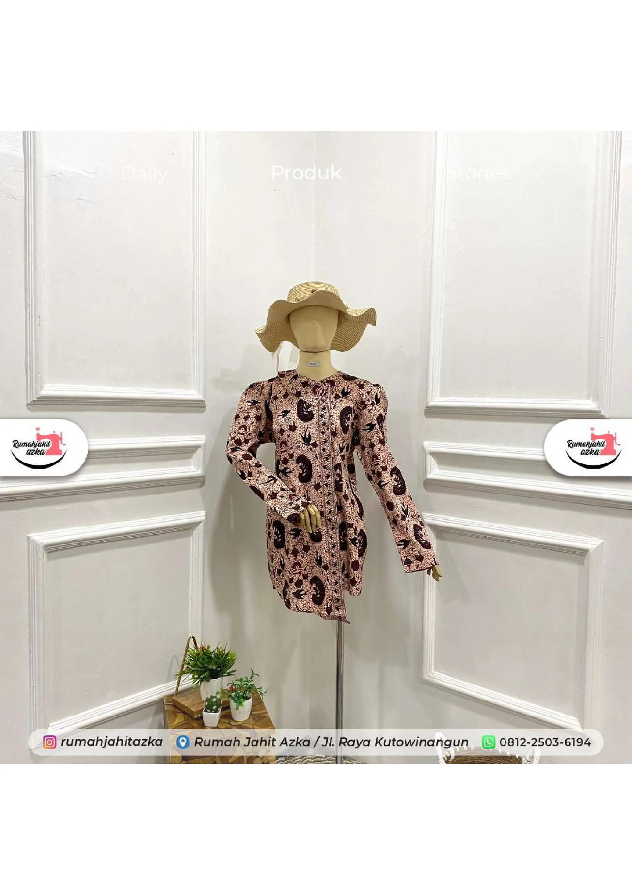 Tunik Batik Model Kekinian Rumah Jahit Azka | PDF