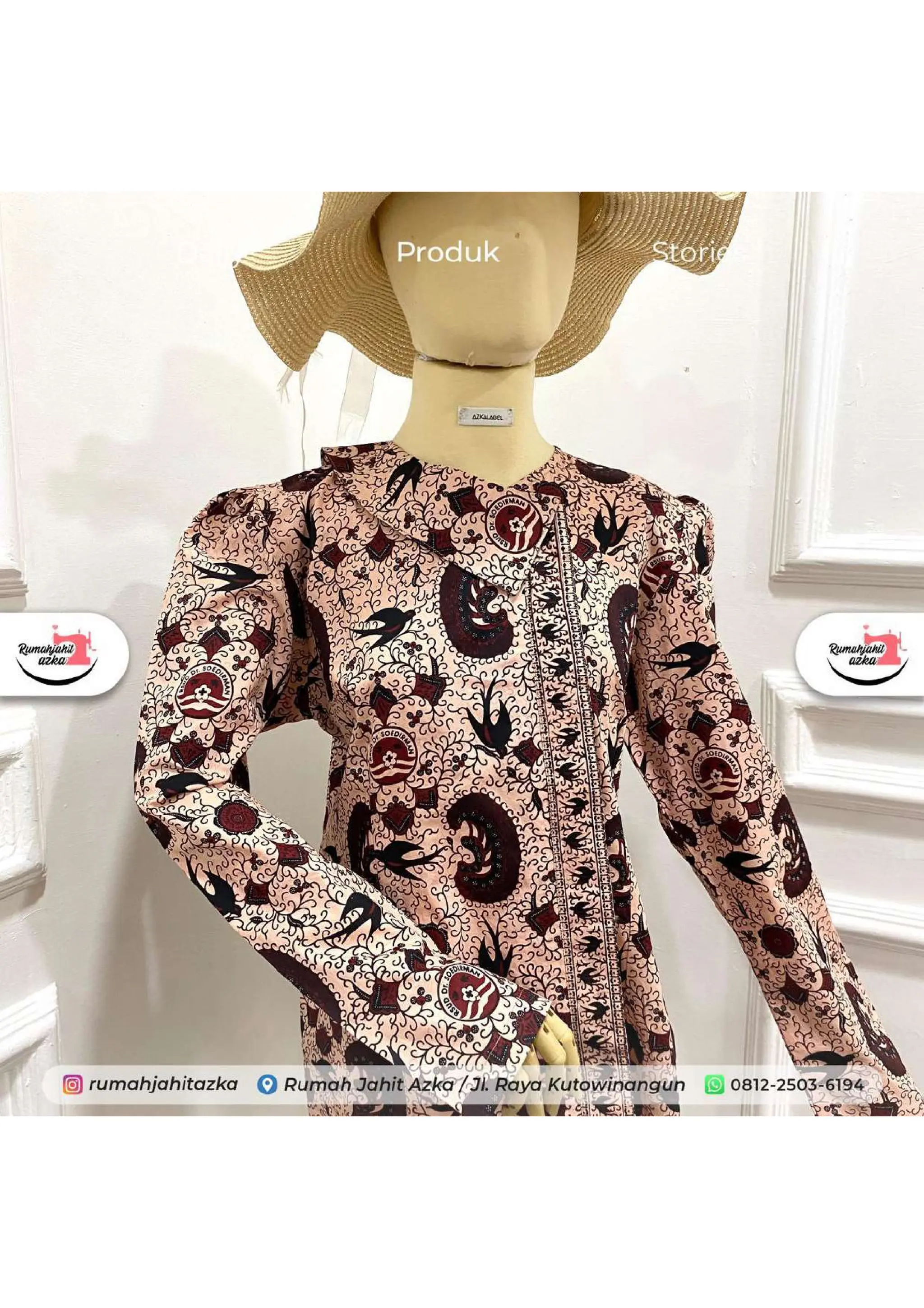 Tunik Batik Model Kekinian Rumah Jahit Azka | PDF