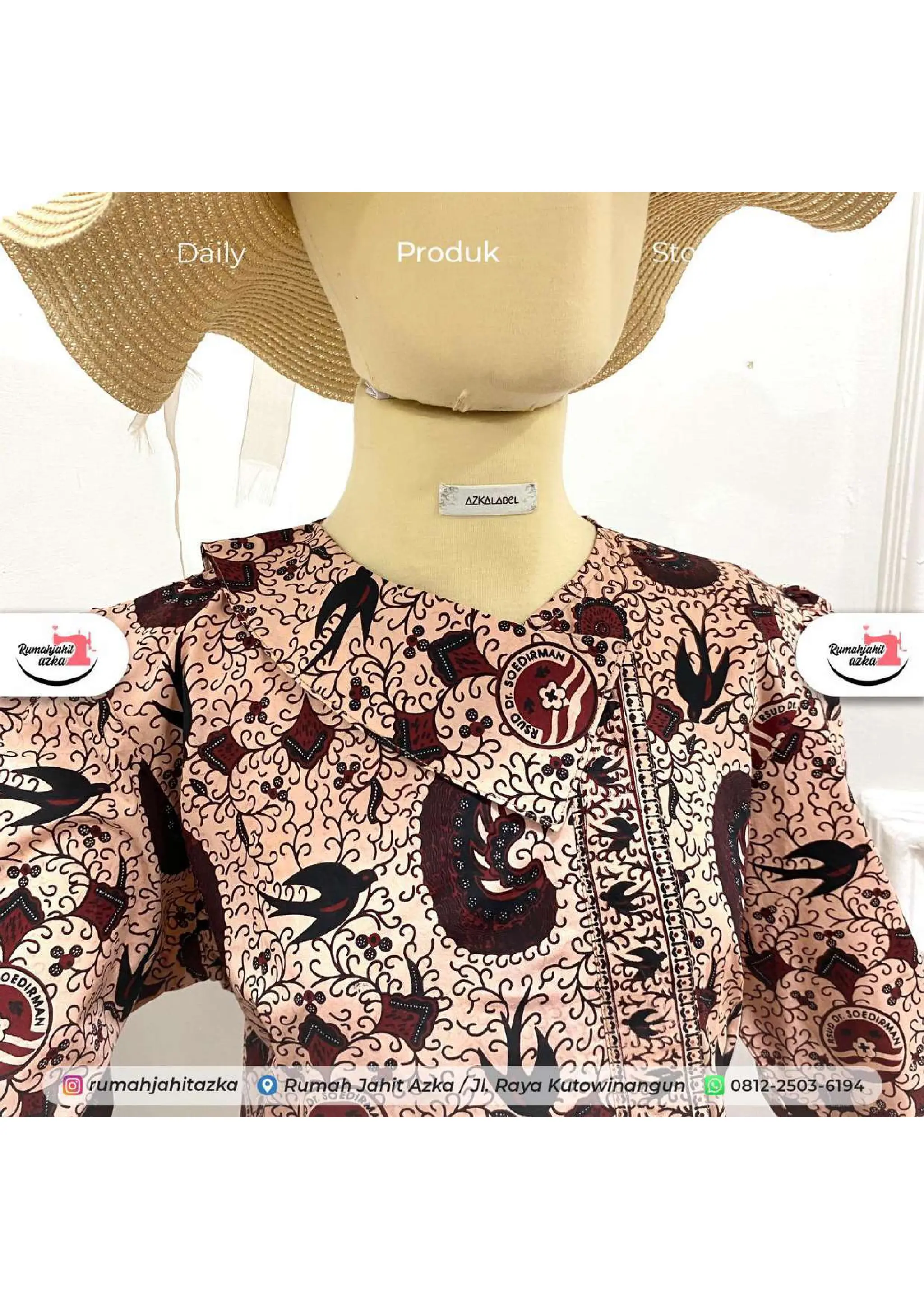 Tunik Batik Model Kekinian Rumah Jahit Azka | PDF