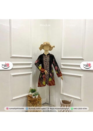Tunik Batik Model Kekinian Rumah Jahit Azka | PDF