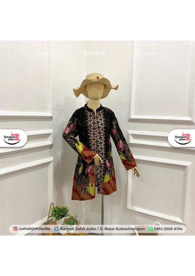Tunik Batik Model Kekinian Rumah Jahit Azka | PDF