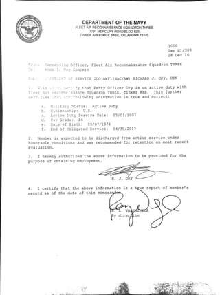 Statement of Service page #1 | PDF