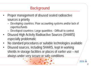Management of Disused Sealed Radioactive Sources | PDF