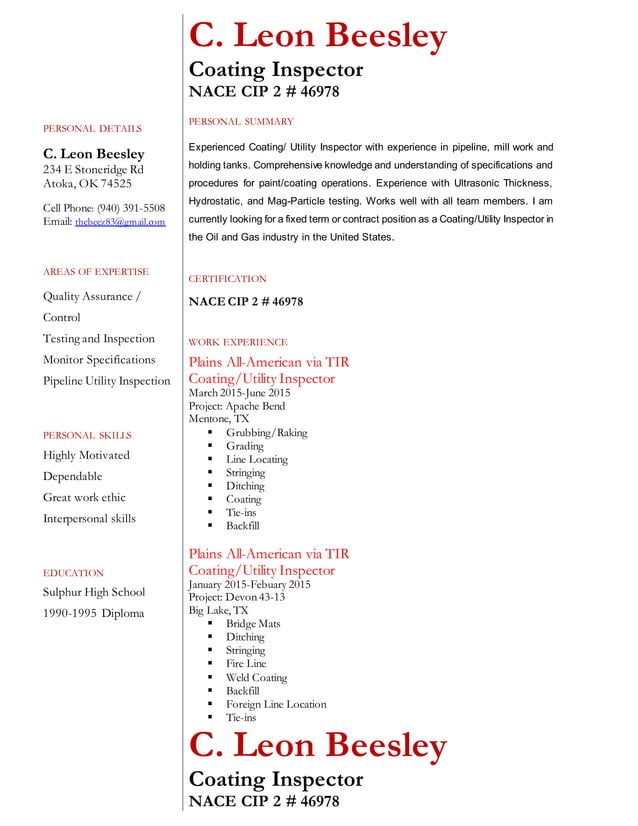 C. Leon Resume 2015 | PDF